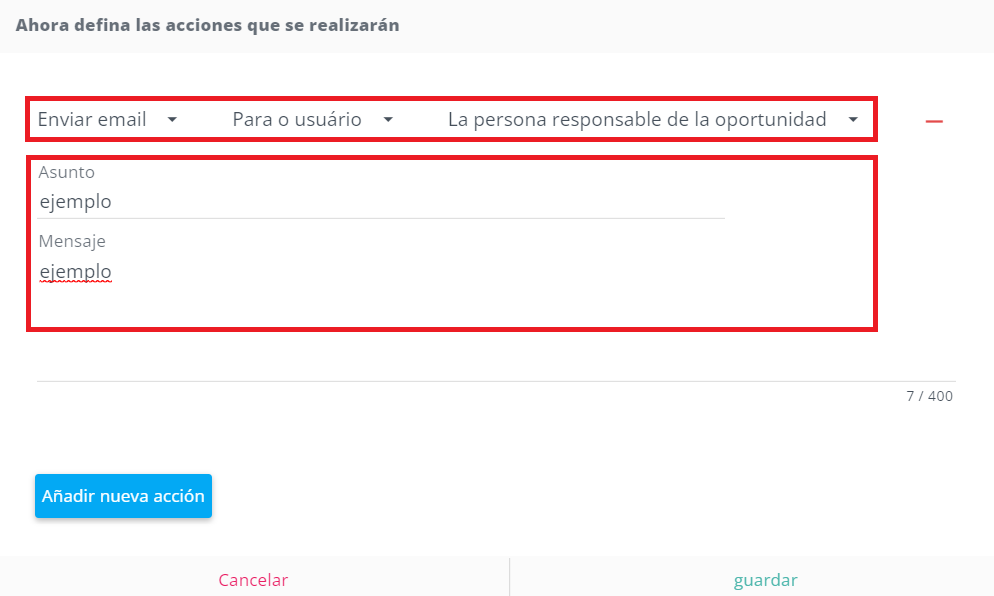 Crear, configurar y activar disparadores