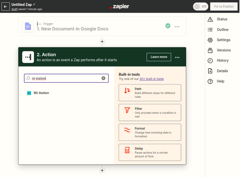 How to create a new integration using Zapier