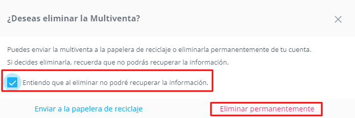 Activar la feature Multiventas