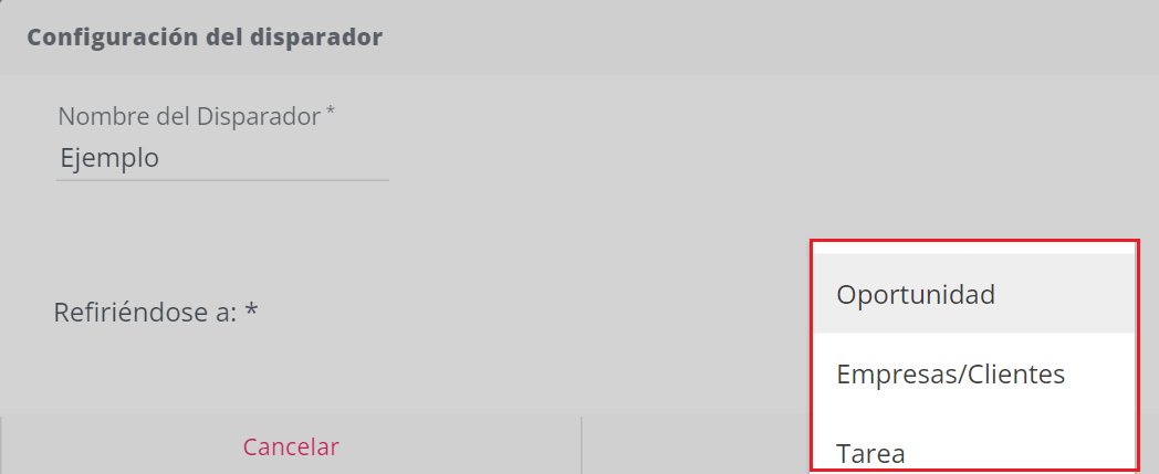 Crear, configurar y activar disparadores