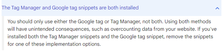 Resolve the conflict between Google Tag Manager (GTM) and Google ...