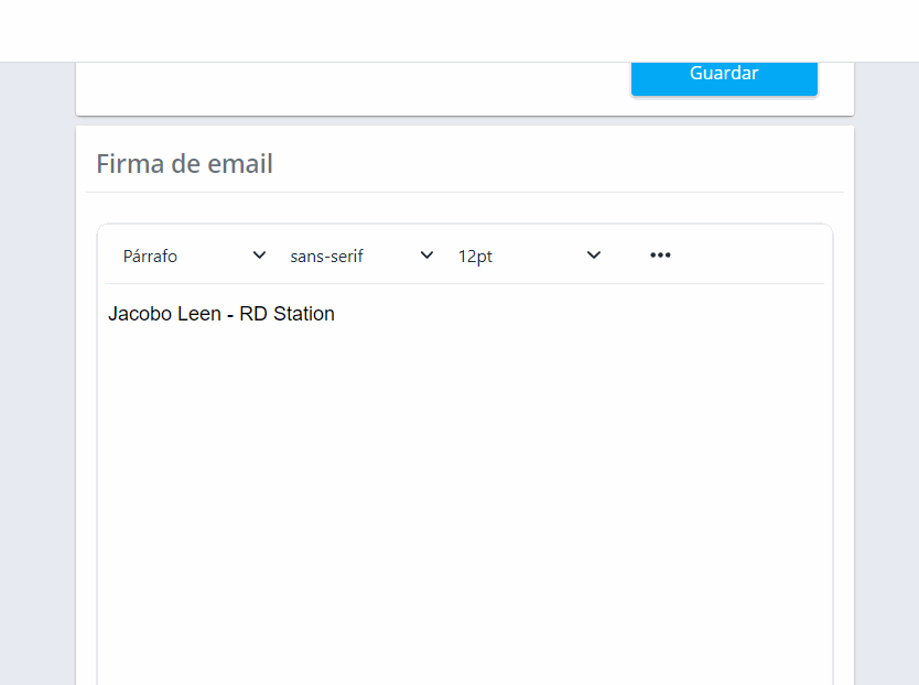Crear firma de email