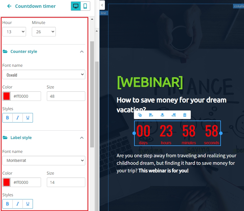 Adding a countdown timer (counter) to RD Station Marketing Landing Pages