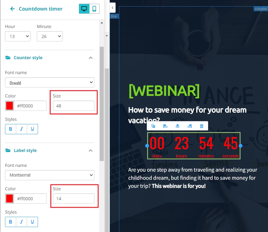 Adding a countdown timer (counter) to RD Station Marketing Landing Pages