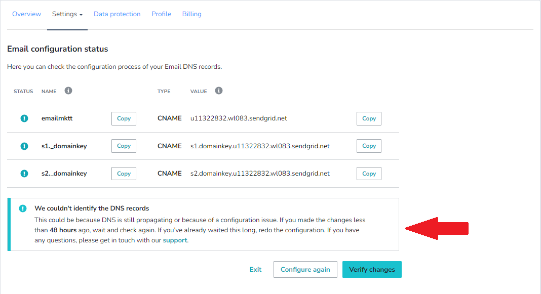 Configuring DNS entries