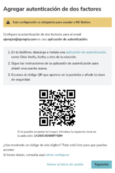 Autenticación de dos factores (MFA)