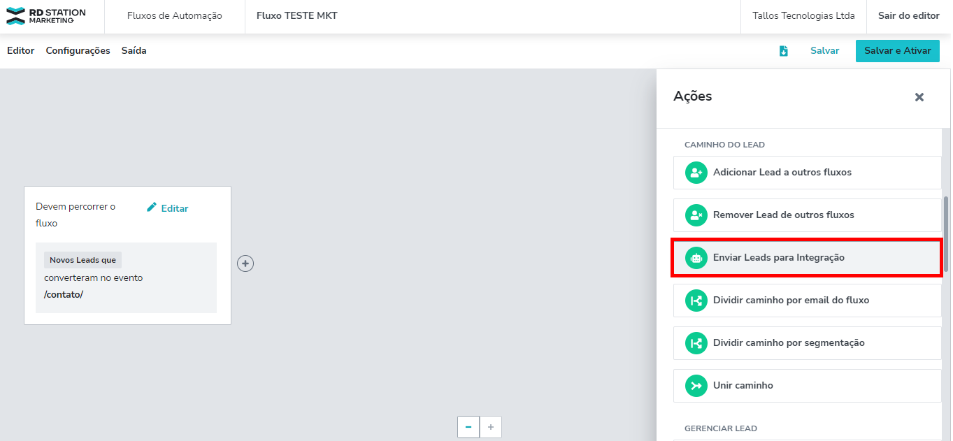 Integrar o RD Station Marketing com o RD Station Conversas