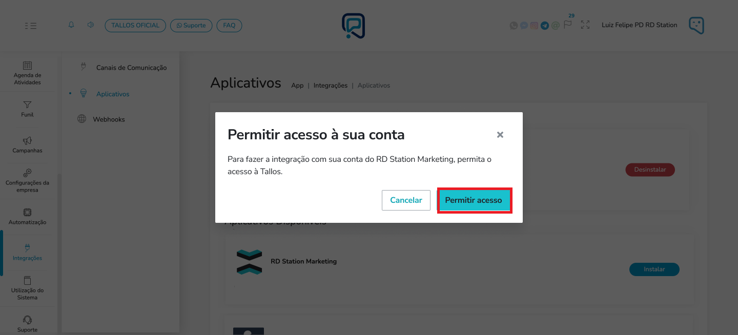 Integrar o RD Station Marketing com o RD Station Conversas