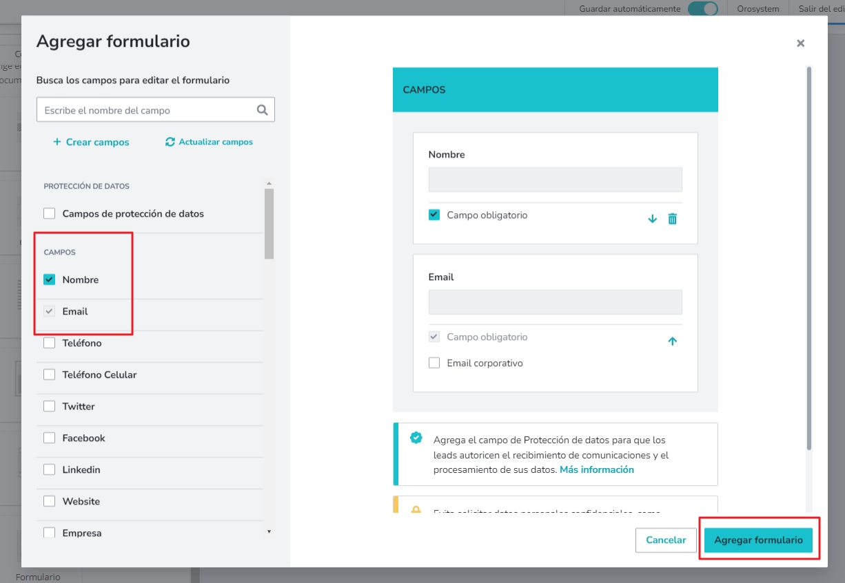 Agregar o eliminar un formulario de Pop-ups en RD Station Marketing