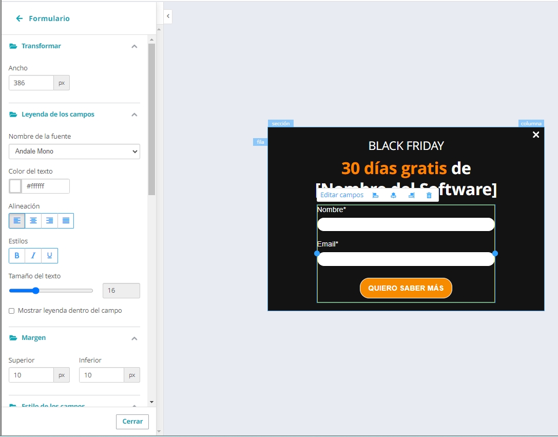 Agregar o eliminar un formulario de Pop-ups en RD Station Marketing
