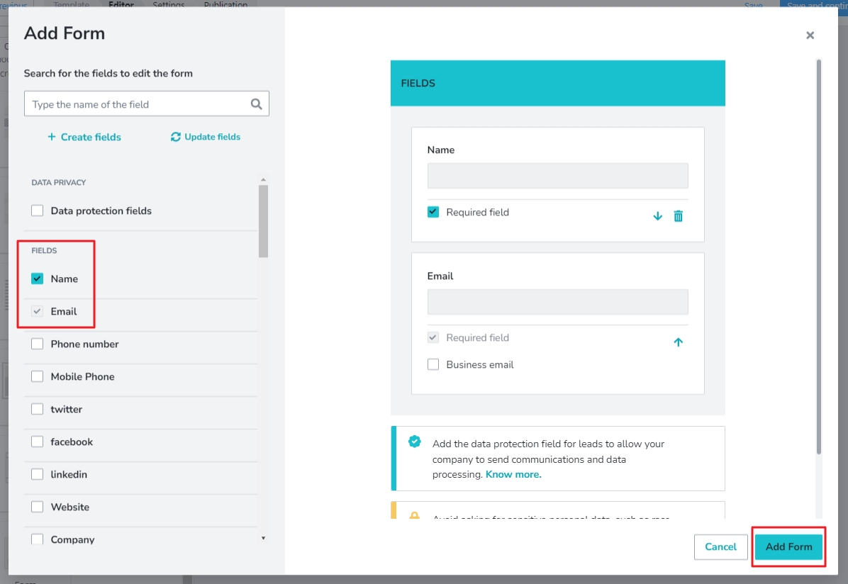 How to Add or Remove an RD Station Marketing Pop-up Form