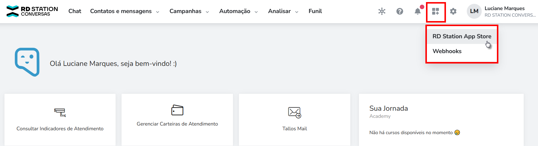Integração com o RD Station CRM para envio de negociações